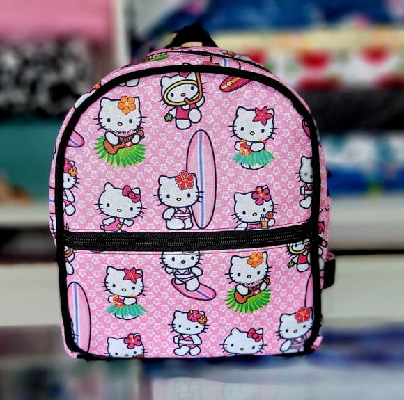 Bags | Hello Kitty Aloha Hawaii Surf Pink Mini Backpack | Poshmark